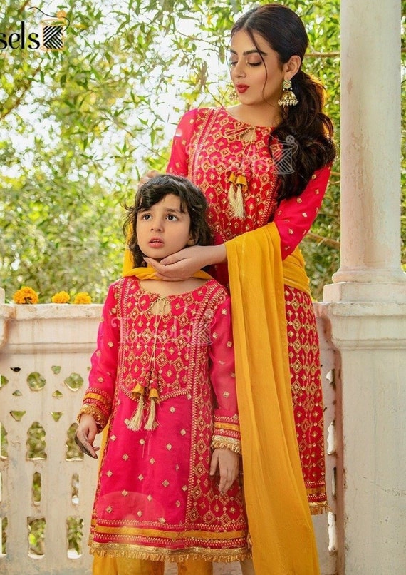 Embroidered Women Shalwar Kameez 3 Piece Dress - Etsy