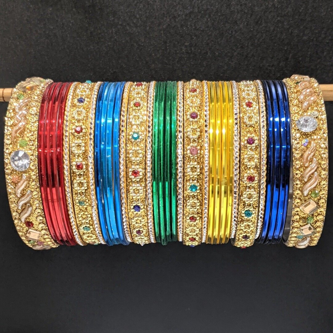 Bangles Large Set : Multicolor - Etsy