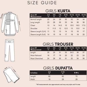 Girls 3-piece Embroidered Kameez Dupatta and Gharara - Etsy