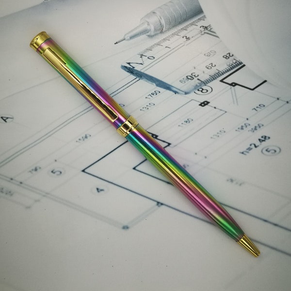 Metal Rainbow Pen - Etsy
