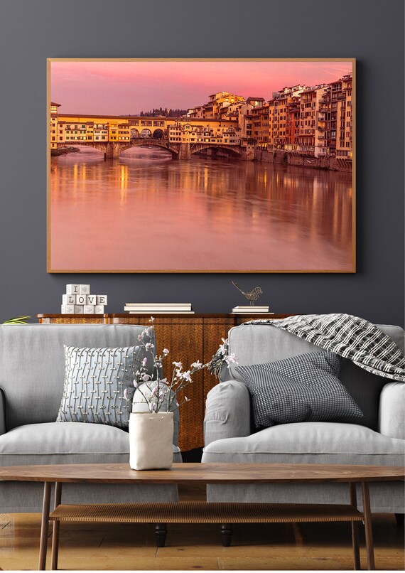 Ponte Vecchio Art Print Wall Art Digital Print Old | Etsy