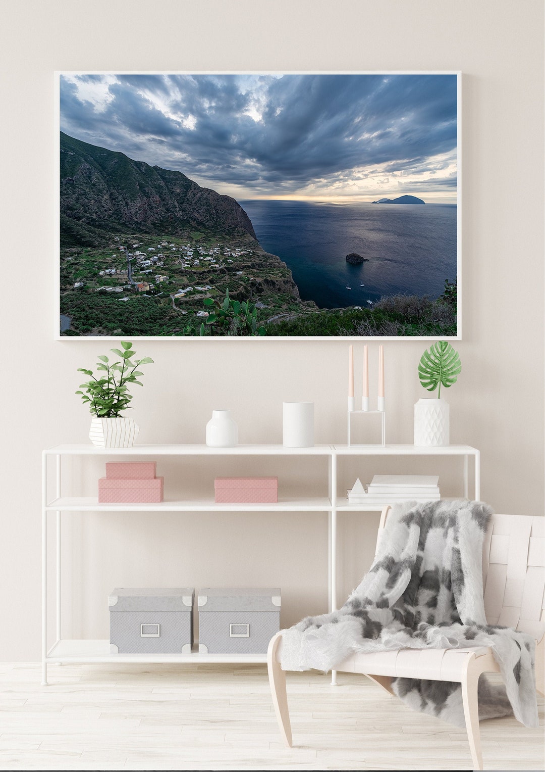 Salina Landscape Digital Stamp Travels Nature Colors Design Wall Art ...