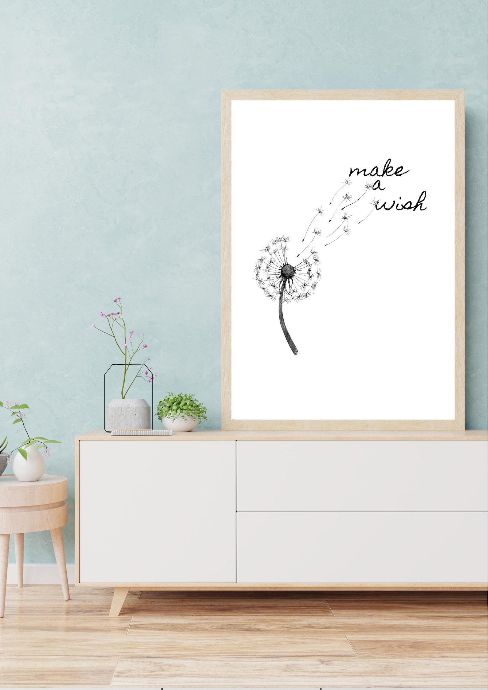 Make a Wish Art Print Wall Art Digital Print Minimal - Etsy