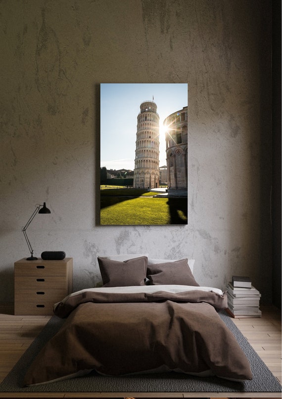 Pisa Tower Art Print Wall Art Digital Print Clouds | Etsy
