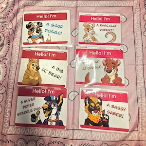 Hello I'm...furry Species Nametag - Etsy