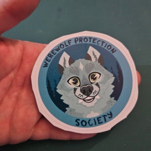 Werewolf Protection Society Stickers - Etsy