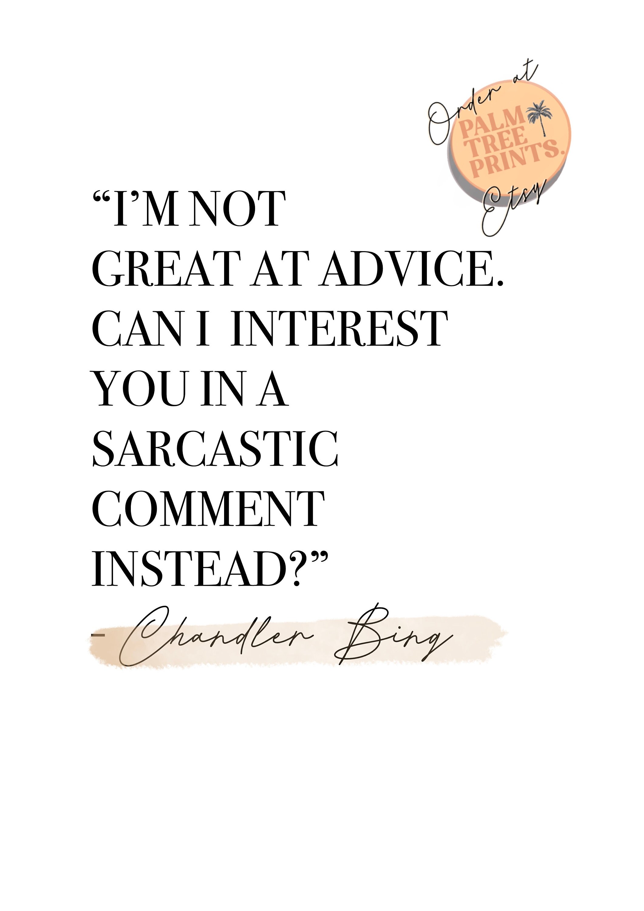 Set of Six Friends TV Show Quotes Bundle Funny Humour Home Prints Wall ...