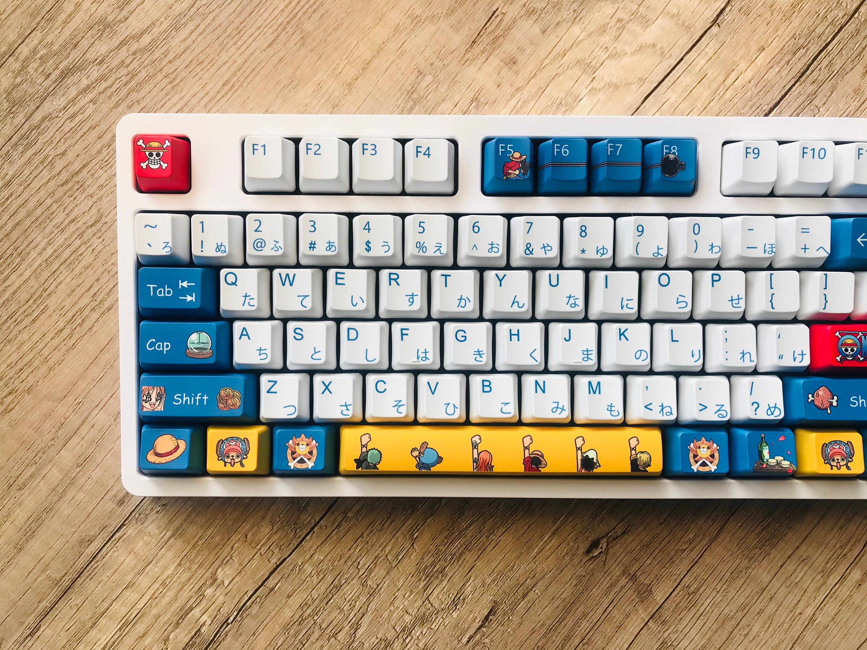 One Piece Theme Custom PBT Keycap Set for Mechanical Keyboard | Etsy