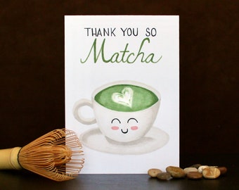 Matcha Greeting Card - Etsy