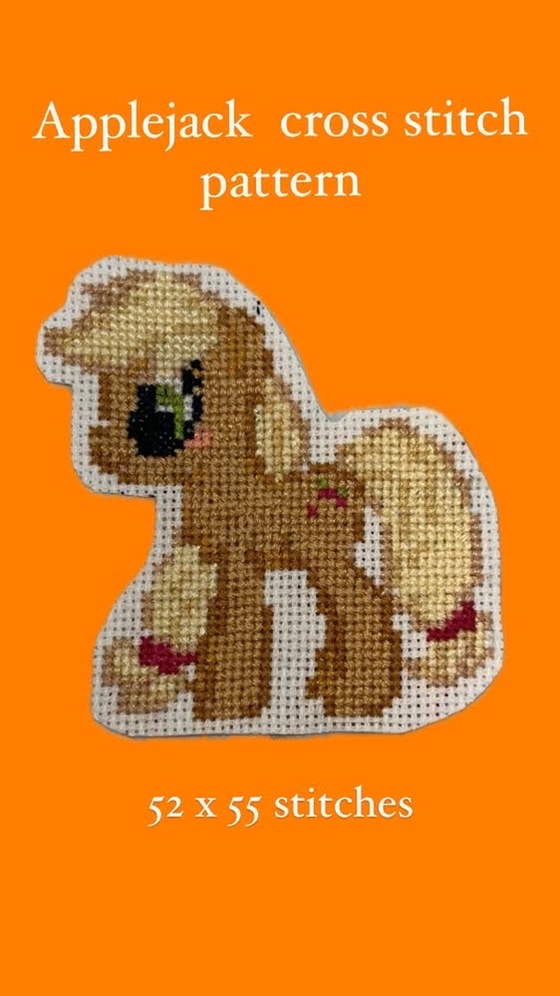 Applejack Cross Stitch Pattern - Etsy