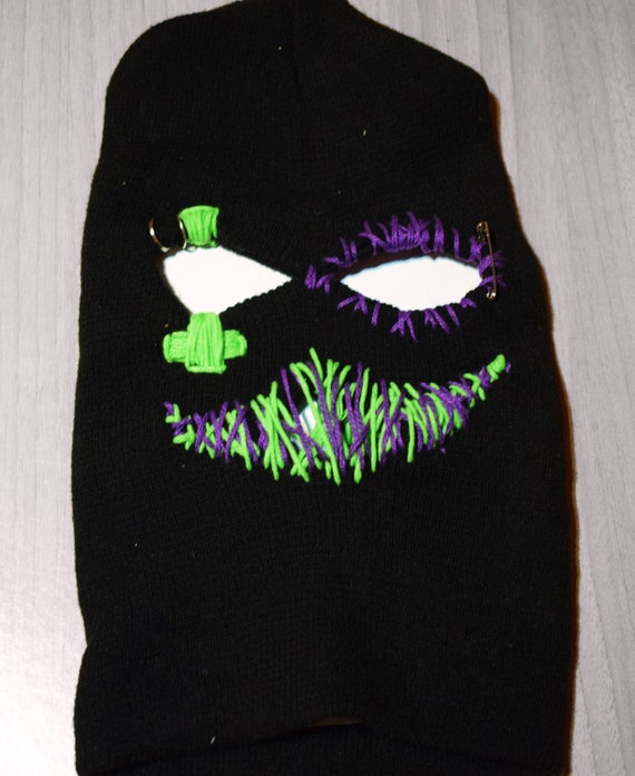Ski Mask Pinki / Hand Embroidery Balaclava UNDERGROUND | Etsy