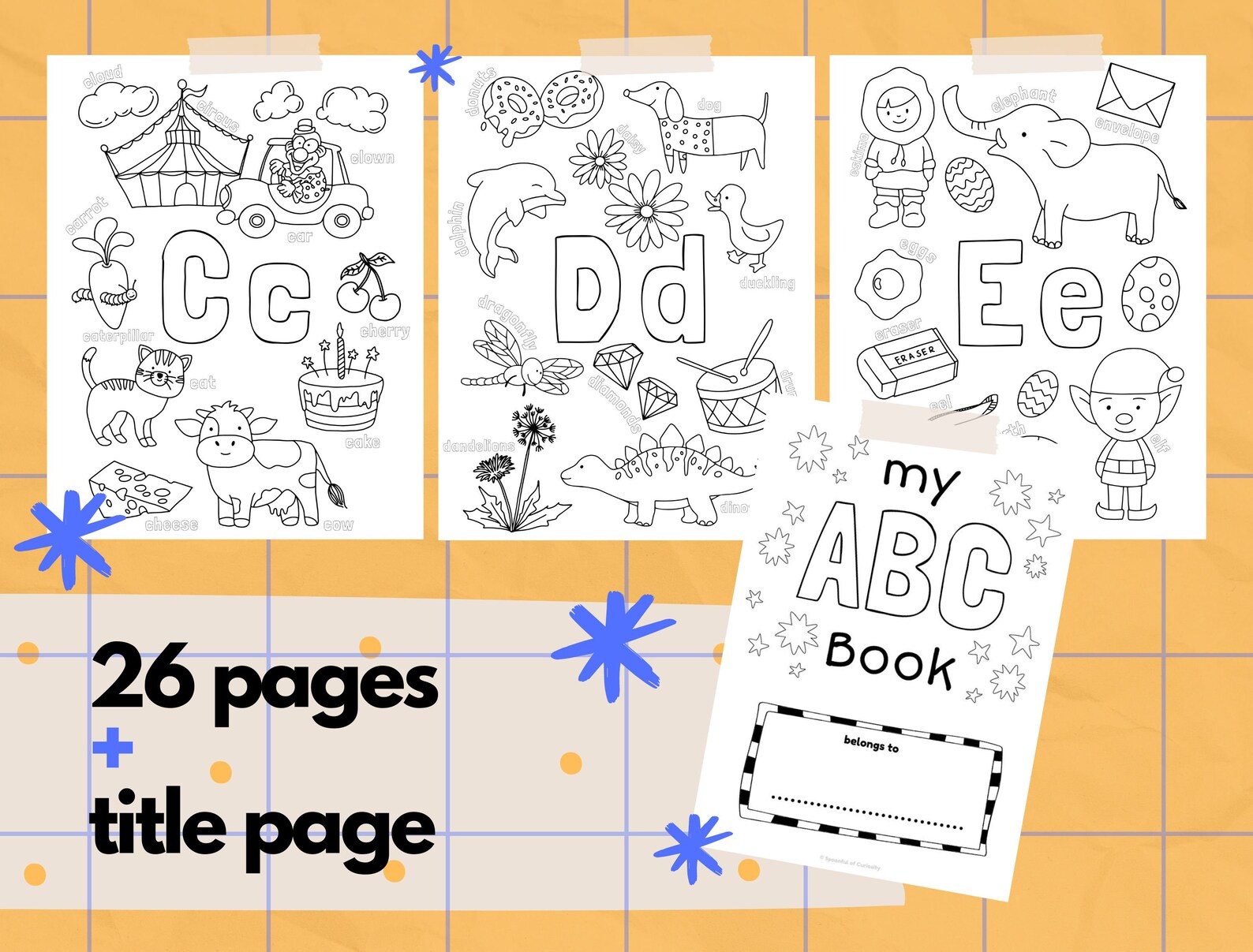 Preschool Printables Alphabet Coloring Pages Sheets Printable Learning ...