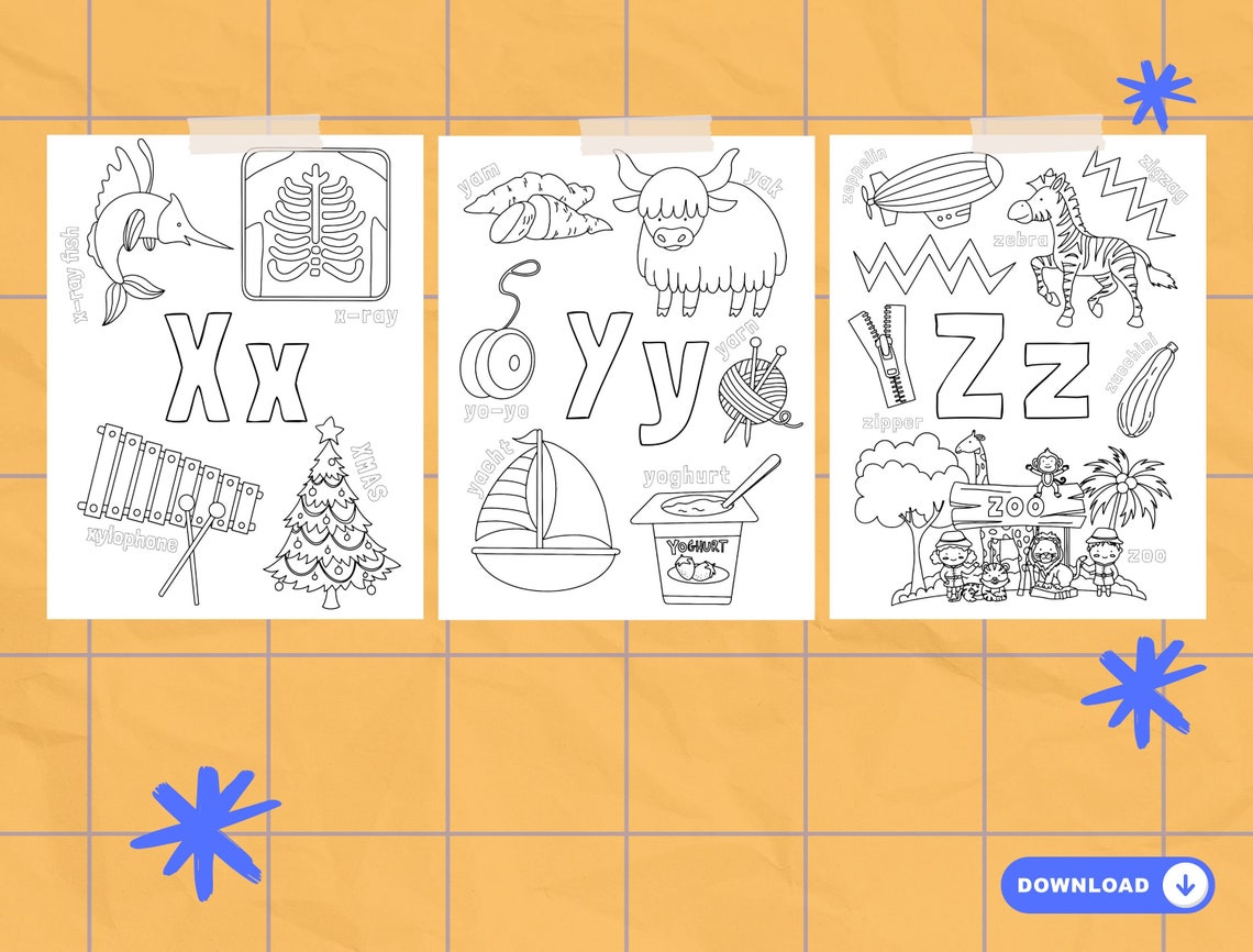 Preschool Printables Alphabet Coloring Pages Sheets Printable Learning ...