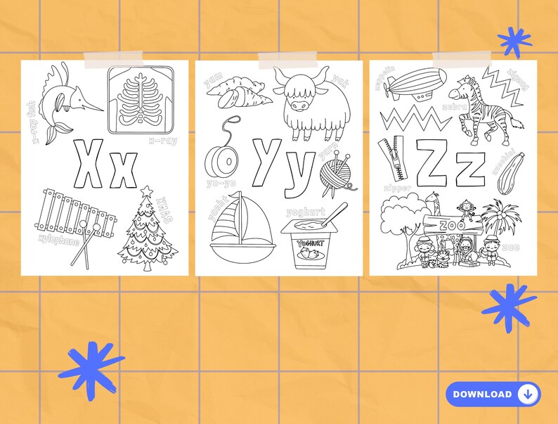 Preschool Printables Alphabet Coloring Pages Sheets Printable Learning ...