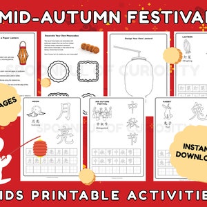 Mid-autumn Festival Educational Activities Worksheets | Learn ...