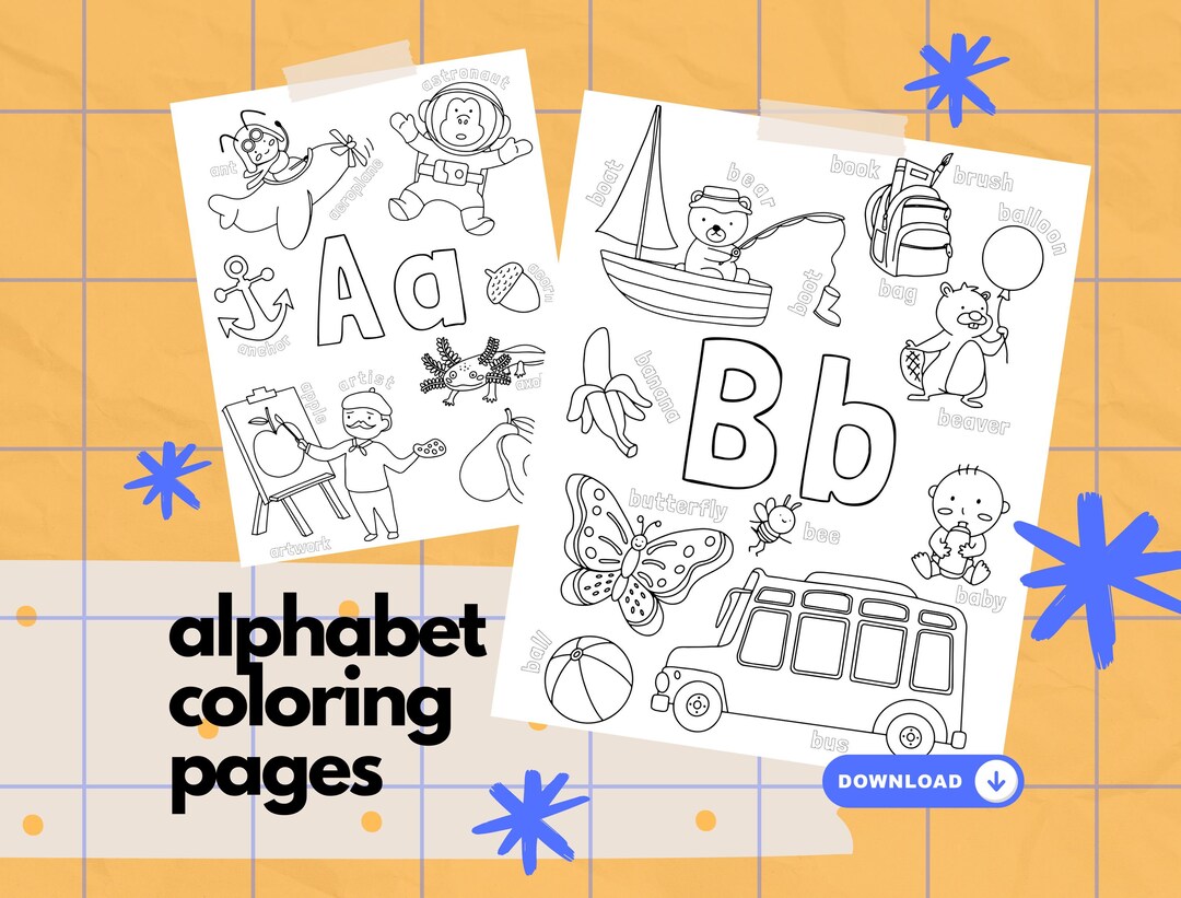 Preschool Printables Alphabet Coloring Pages Sheets Printable Learning ...