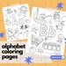 Preschool Printables Alphabet Coloring Pages Sheets Printable Learning ...