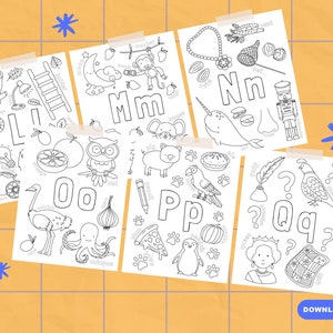 Preschool Printables Alphabet Coloring Pages Sheets Printable Learning ...
