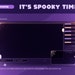 It's Spooky Time Animated Twitch Pack Halloween Ghost Purple Orange ...
