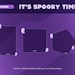 It's Spooky Time Animated Twitch Pack Halloween Ghost - Etsy