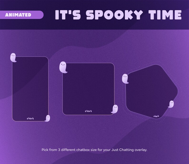 It's Spooky Time Animated Twitch Pack Halloween Ghost - Etsy
