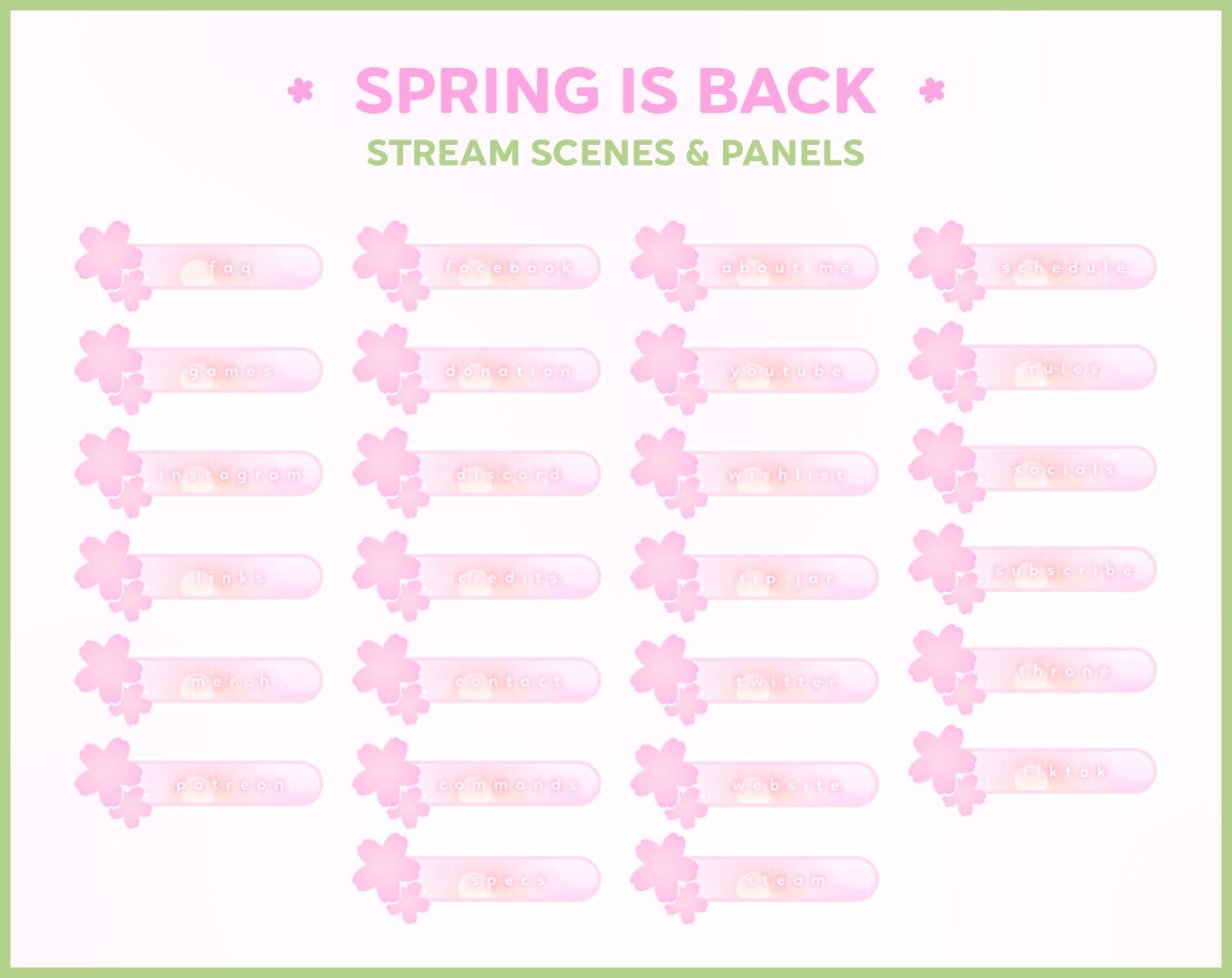 Animated Spring is Back Starting, Ending, Be Right Back BRB Scene ...