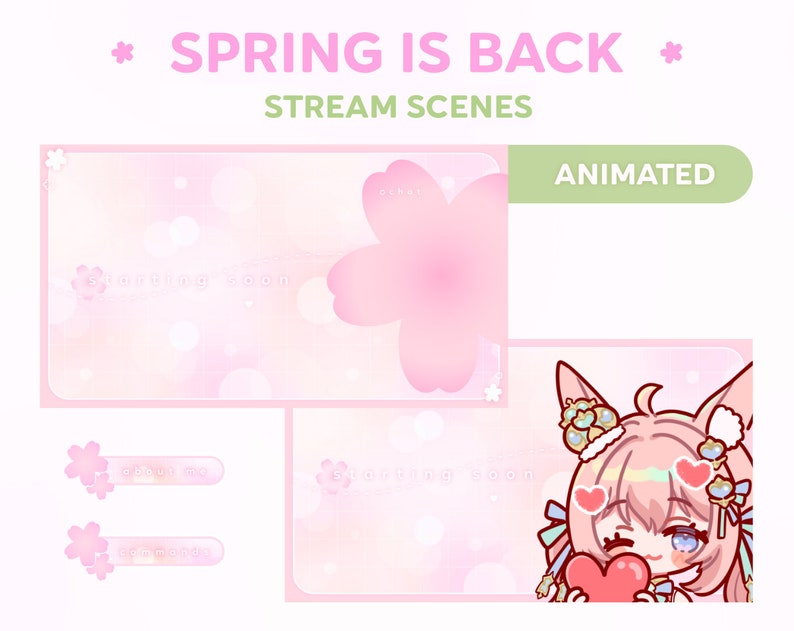 Animated Spring is Back | Starting, Ending, Be Right Back BRB Scene ...