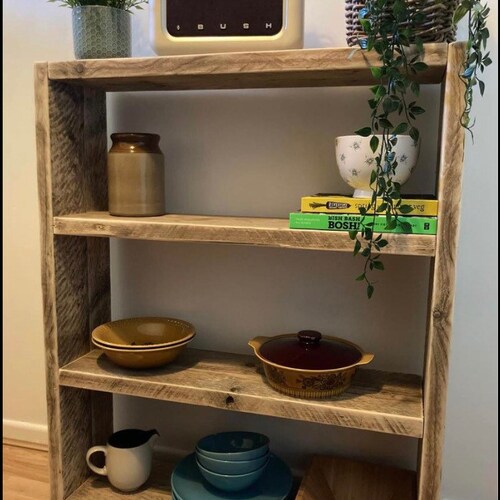 Rustic Reclaimed Scaffold Board Bookcase - Etsy