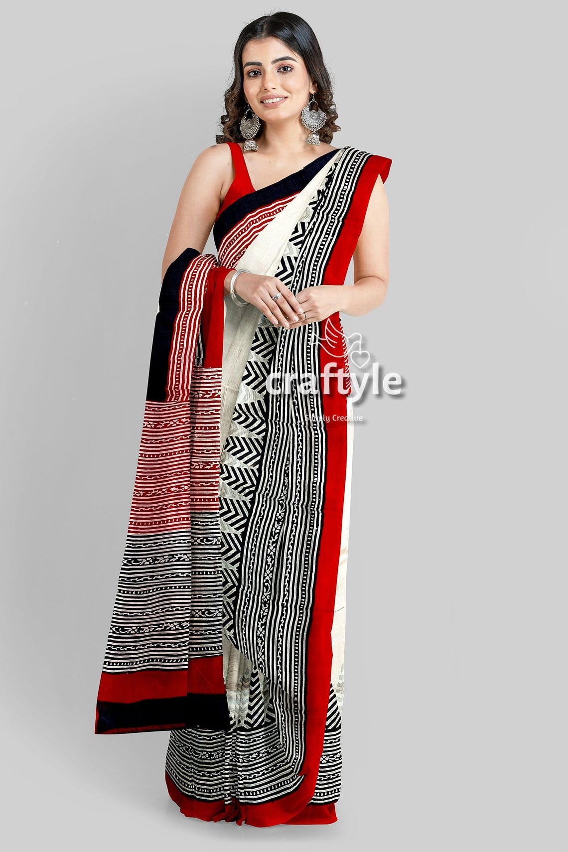 Hand Block Printing Pure Silk Sari | Mulberry Pure Silk Sarees for ...