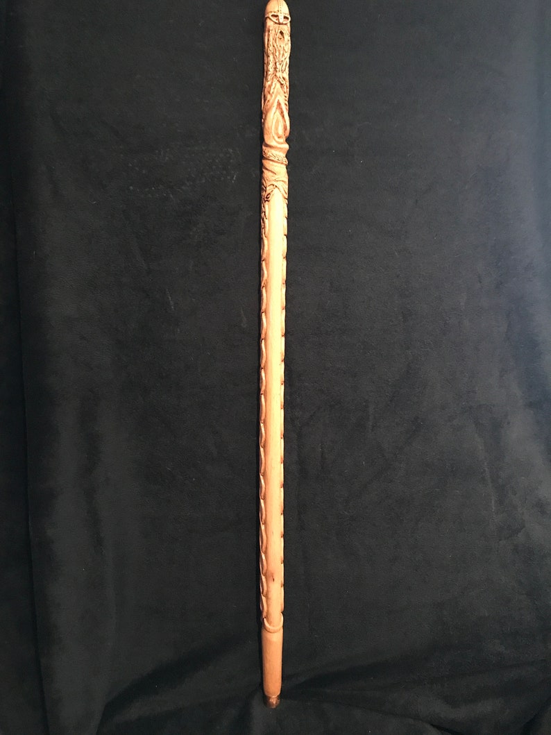 Viking Warrior Walking Stick /hiking - Etsy UK