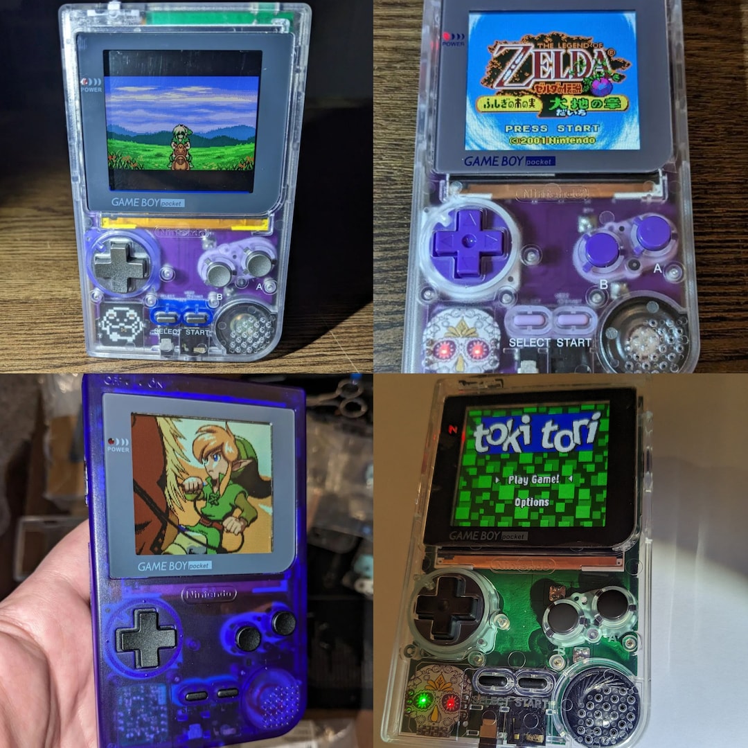 Gameboy Pocket Color Custom Build. Pick Your Colors. Clear Shell. Fully ...