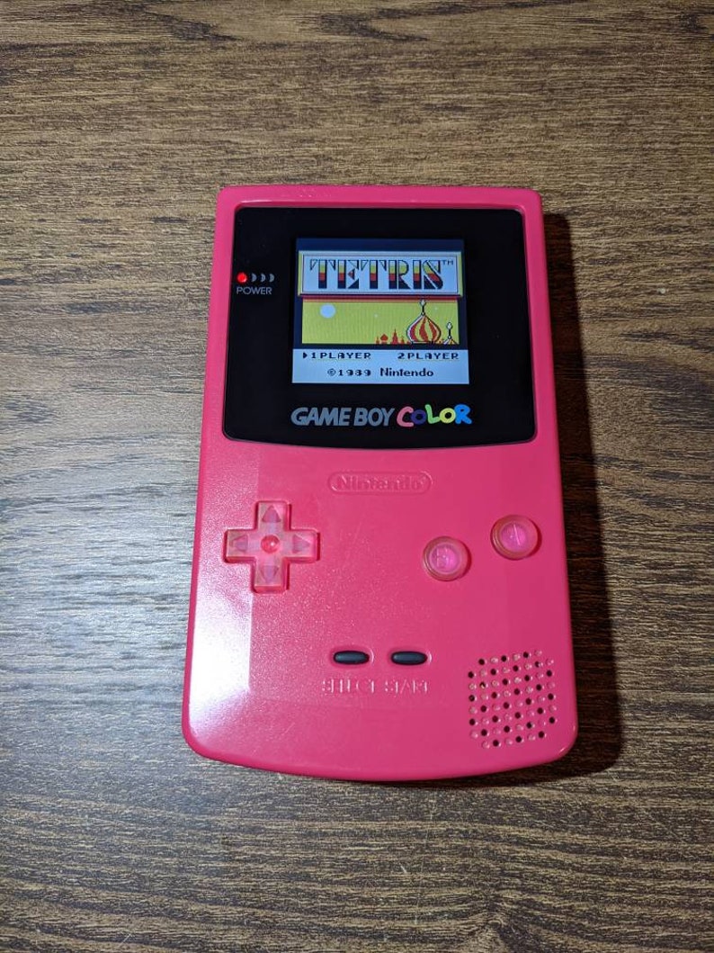 Gameboy Color With Lcd Screen. Original Berry Shell. Comes - Etsy