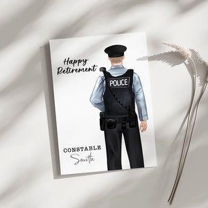 Printable Retirement Card, Police Officer Retirement Card, Police Card ...