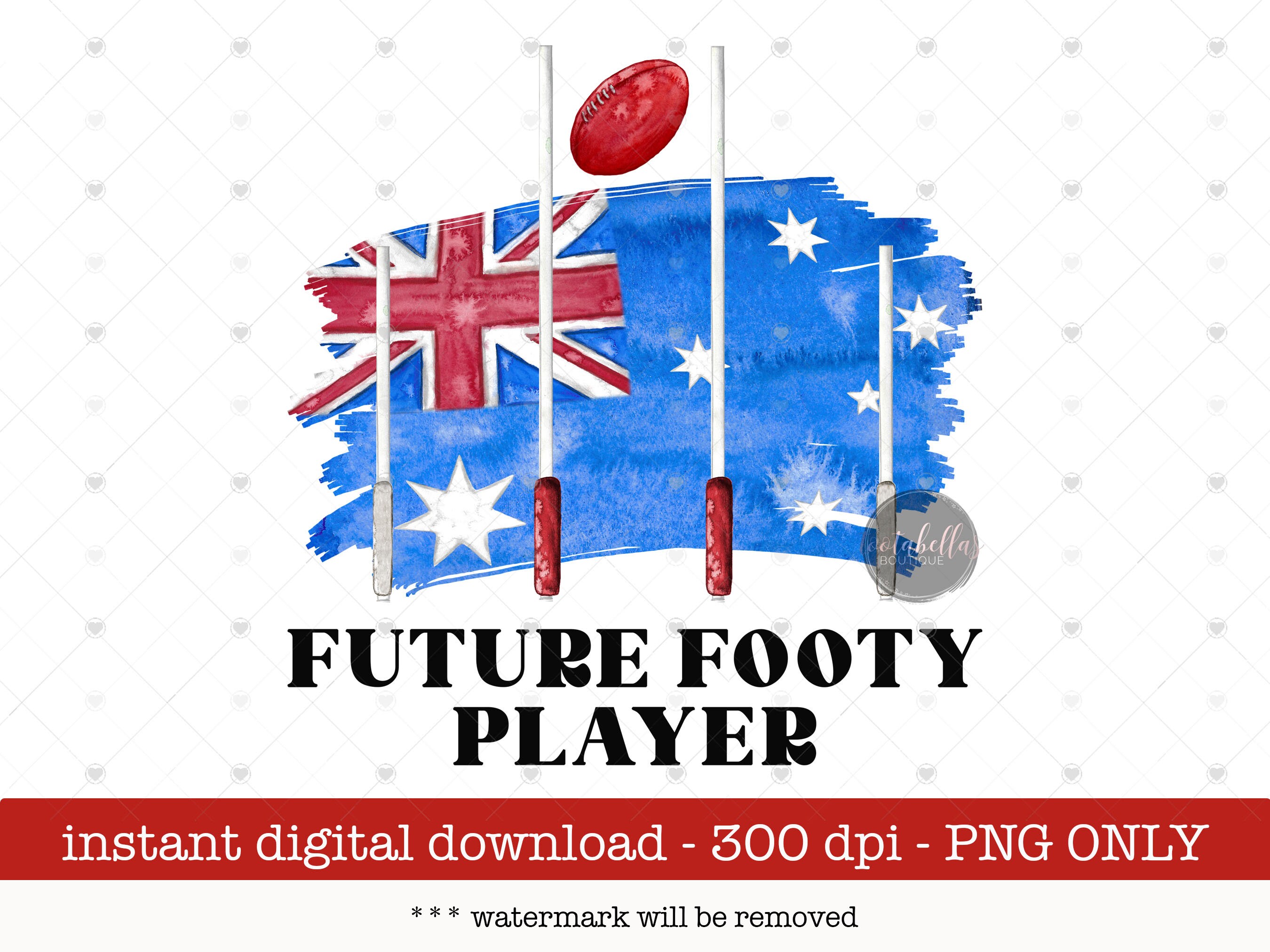 Future Footy Player Png Sublimation Design Australian - Etsy Australia