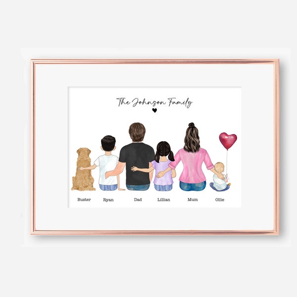 Family Illustration Etsy Family Illustration Etsy