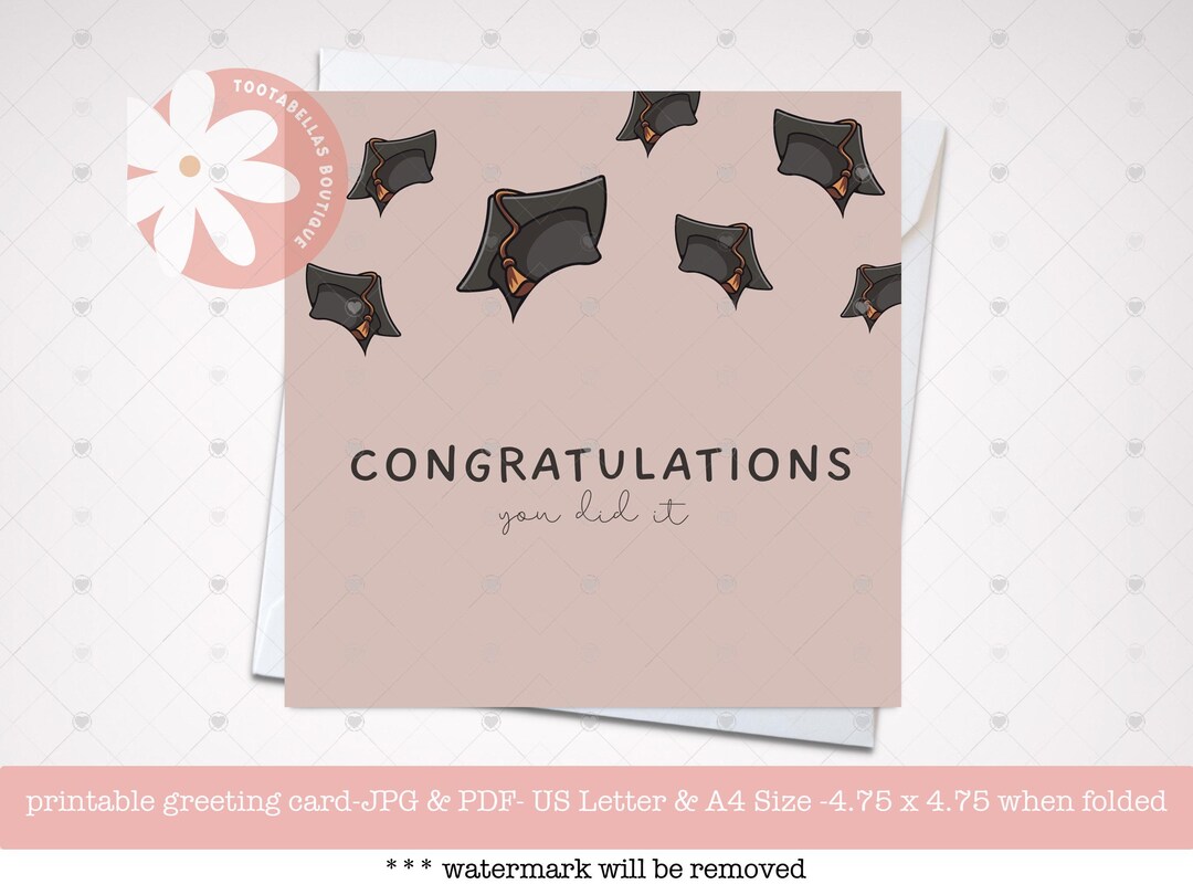 Printable Graduation Card: Class of 2025 (digital Download) - Etsy