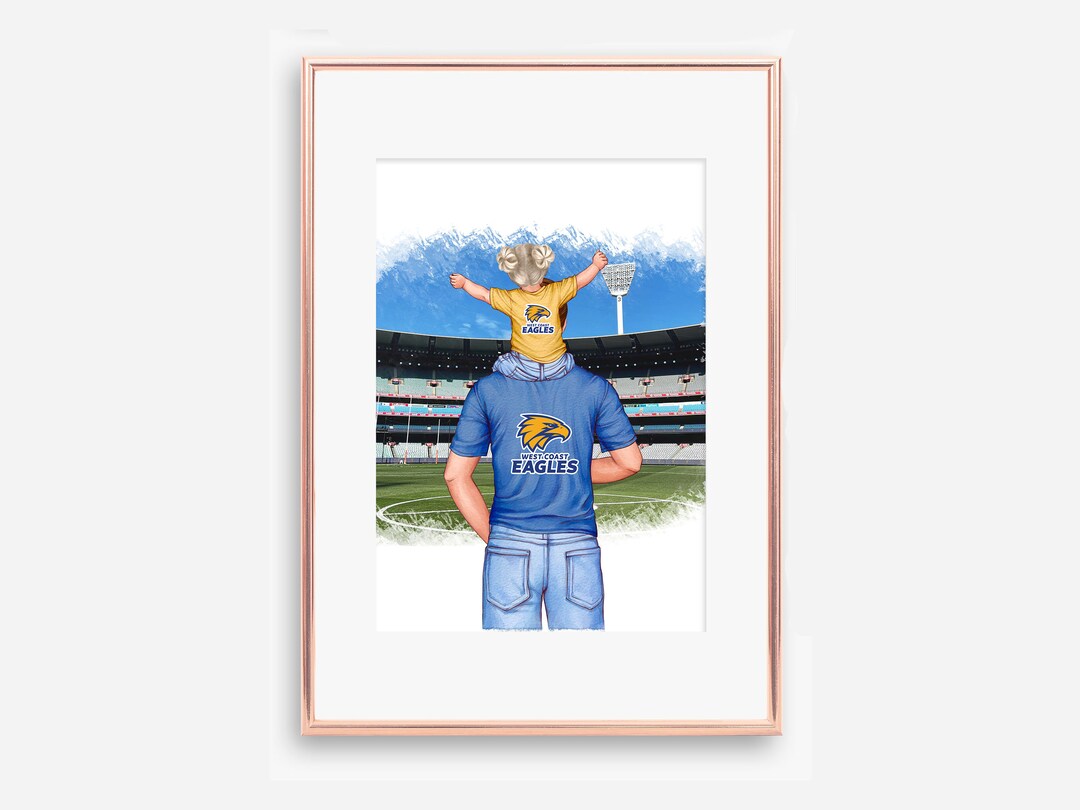 Digital File, Aussie Rules Football Portrait, Custom AFL Print ...