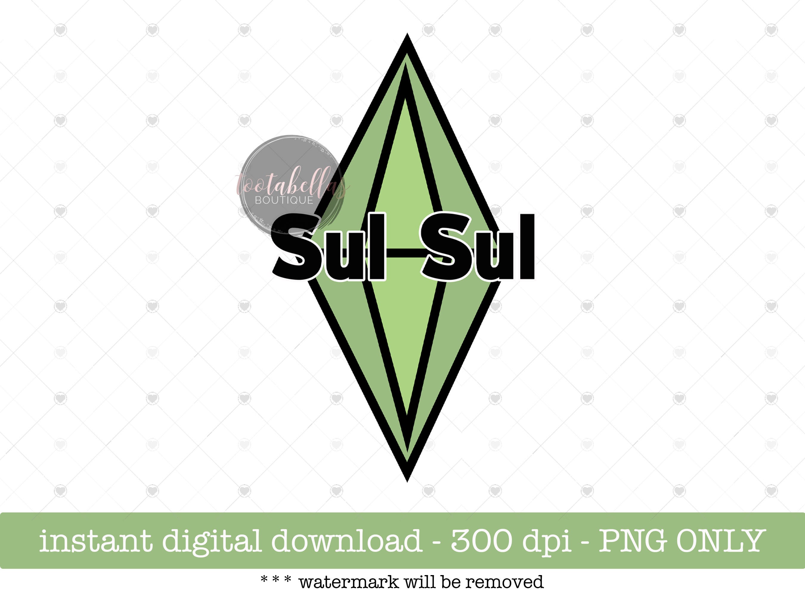 Hello Simlish PNG - the Sims 4 Digital Download for Commercial Use ...