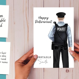 Printable Retirement Card, Police Officer Retirement Card, Police Card ...