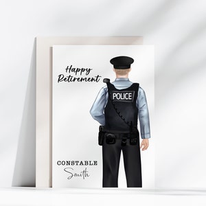 Printable Retirement Card, Police Officer Retirement Card, Police Card ...