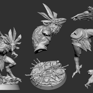 Aarakocra Monster Bird Folk Aarakocra Miniature Dungeons and Dragons ...