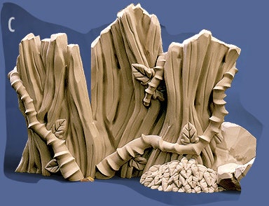 Forest Terrain Miniature Cast N Play Tabletop RPG - Etsy