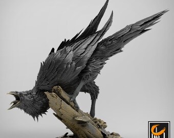 Dnd Raven Miniature - Etsy UK