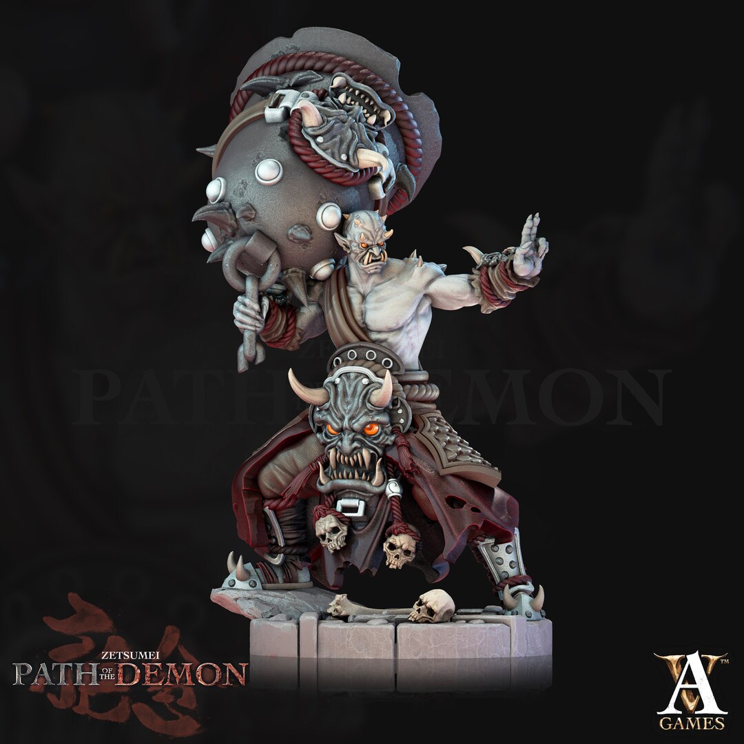 Sohei Ire 25mm Base 4 Poses High Resolution Resin Miniature Pathfinder ...