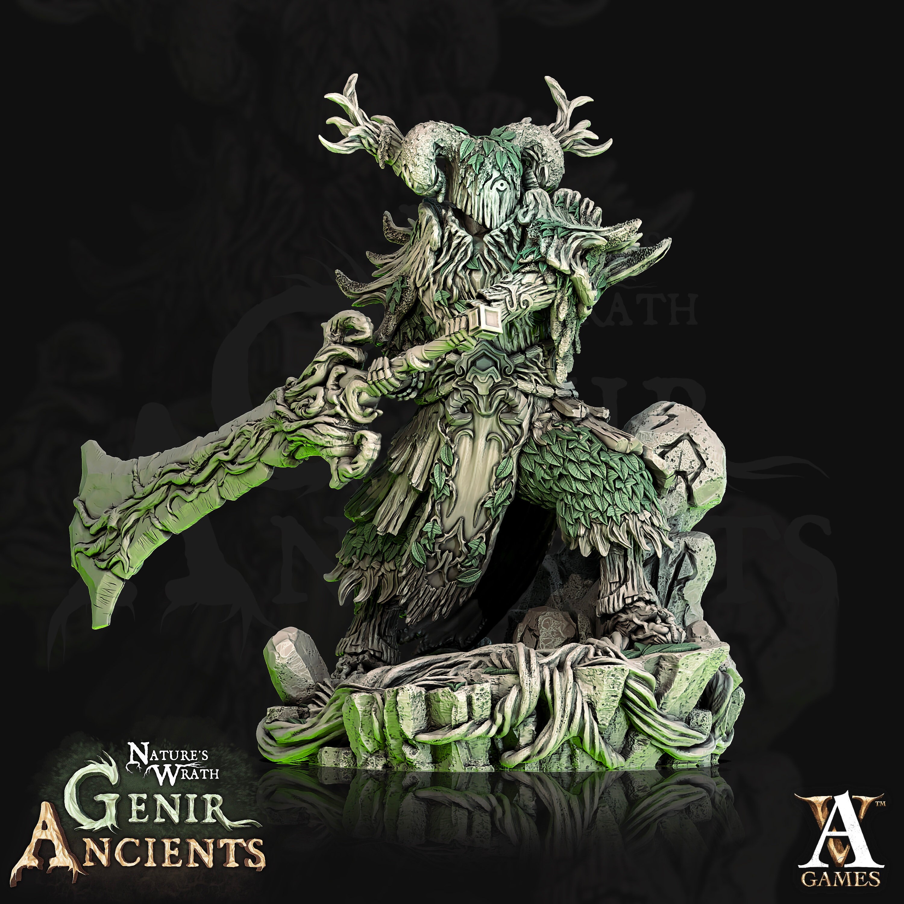 Verdant Ancients 50mm 4 Poses Resin Miniature Druid - Etsy