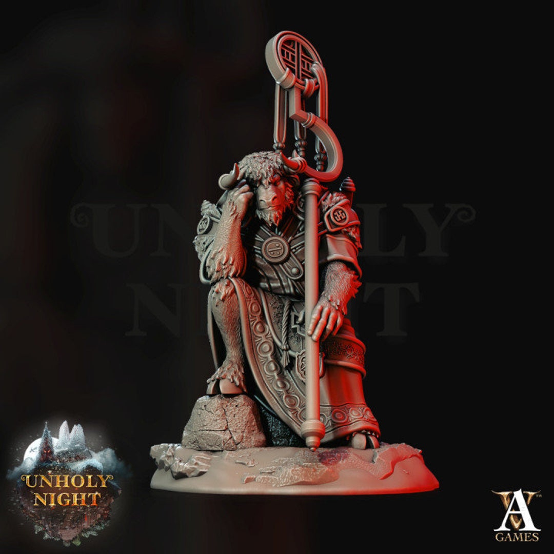 Yak Folk 4 Poses High Resolution Resin Miniature Pathfinder Dungeons ...