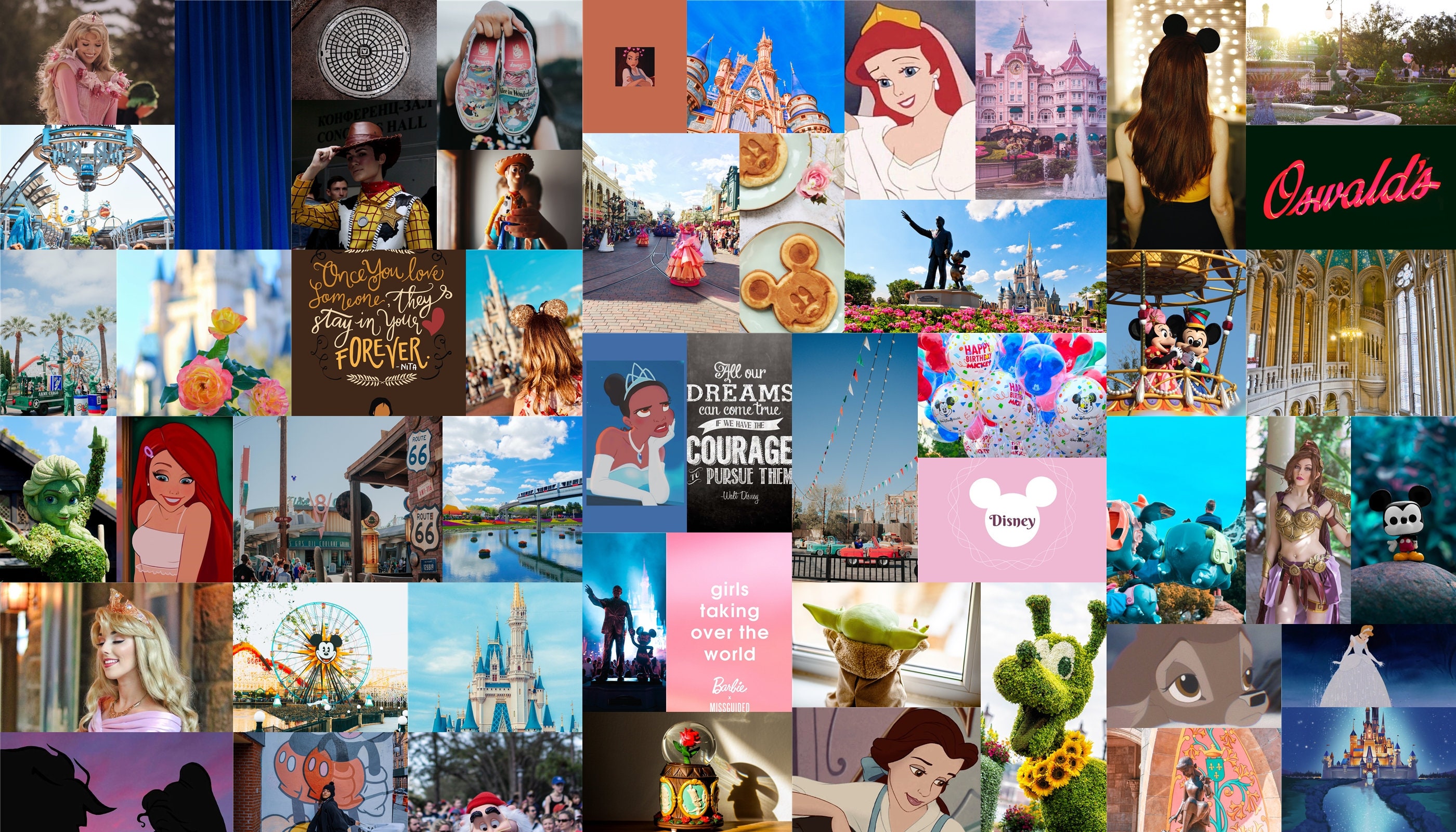 Disney Collage Kit Wand Collage Kit Wand-Dekoration Collage - Etsy