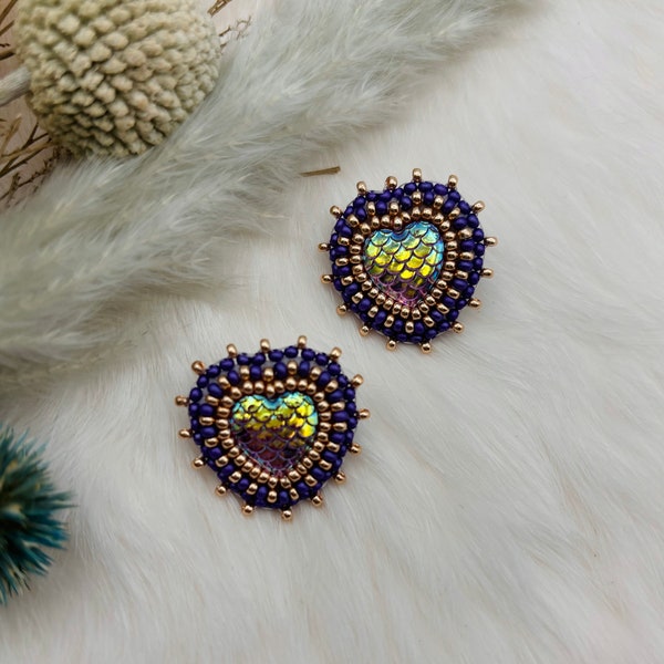 Beaded Indigenous Studs - Etsy