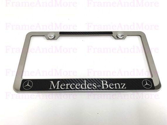 Mercedes benz carbon fiber license plate frame store