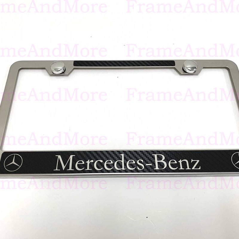 Black Mercedes License Plate Frames - Etsy